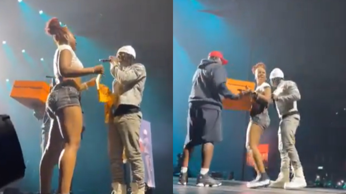 Calm Down singer Rema surprises loyal fan with Birkin bag during his UK ...