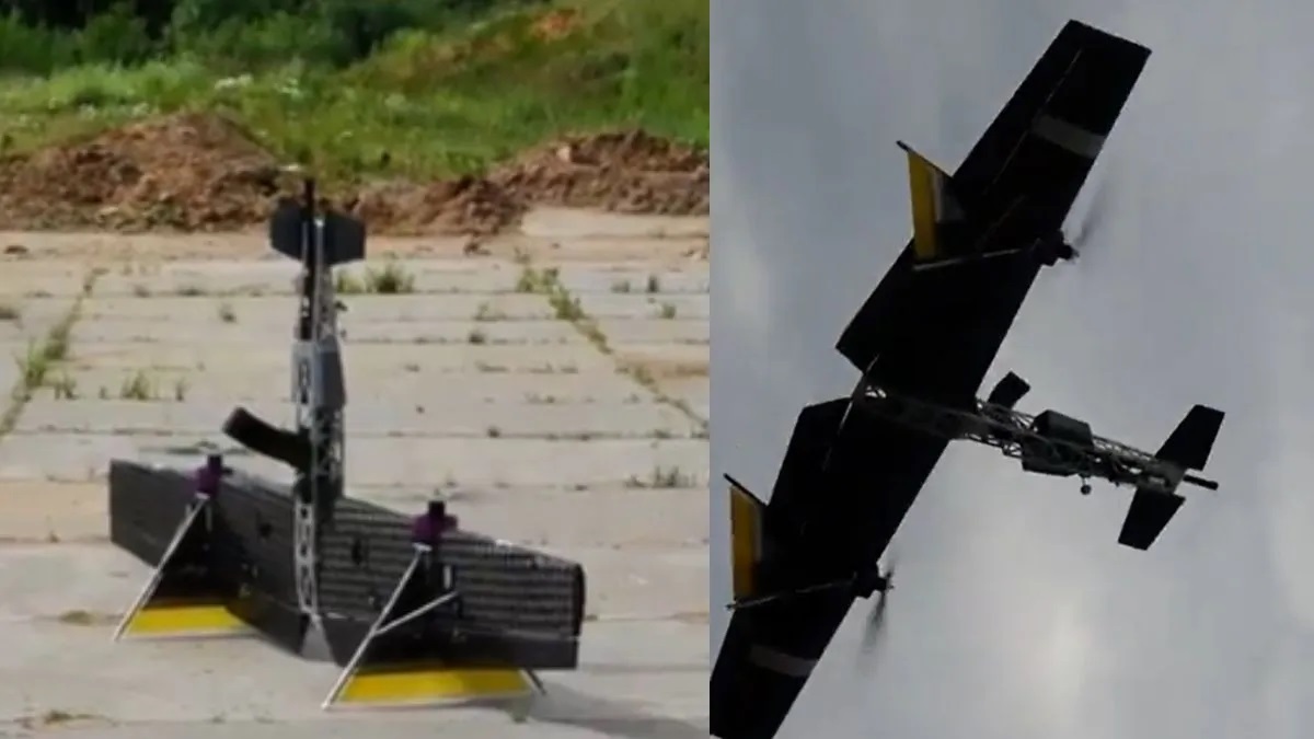 'Flying assault rifle': BSS alliance unveils AK-203 equipped combat ...