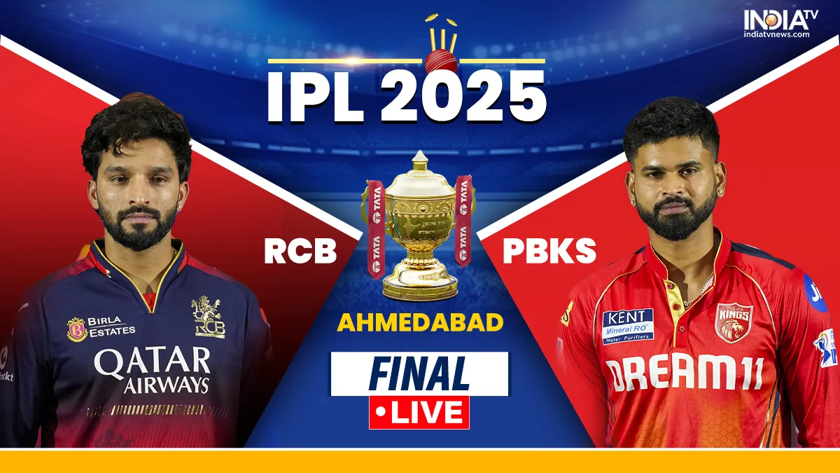RCB vs PBKS, IPL 2025 Final Live Cricket Score: Royal Challengers ...