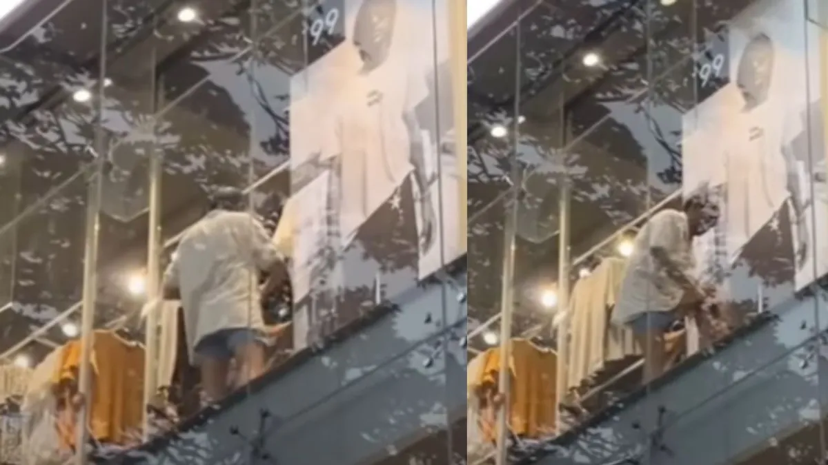 Man caught changing clothes in showroom aisle instead of trial room ...