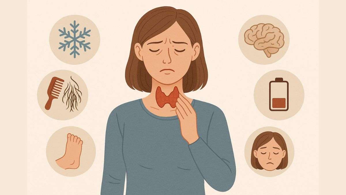 Thyroid symptoms in females: 5 signs of hypothyroidism in women that ...