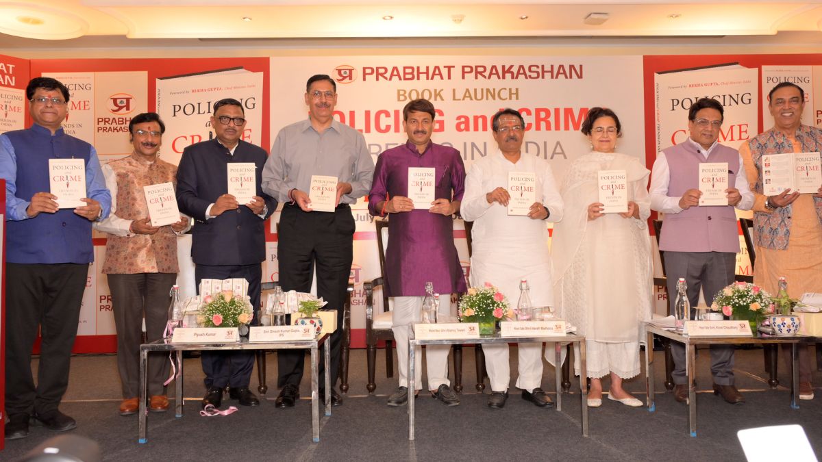 'Policing and Crime Trends in India' authored by IPS Dinesh Kumar Gupta released in Delhi ...