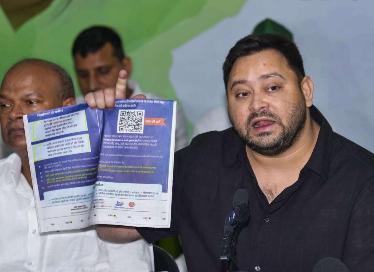 Bihar SIR: Chirag Paswan's party MP, JD-U MLC have two EPIC numbers, alleges Tejashwi Yadav ...