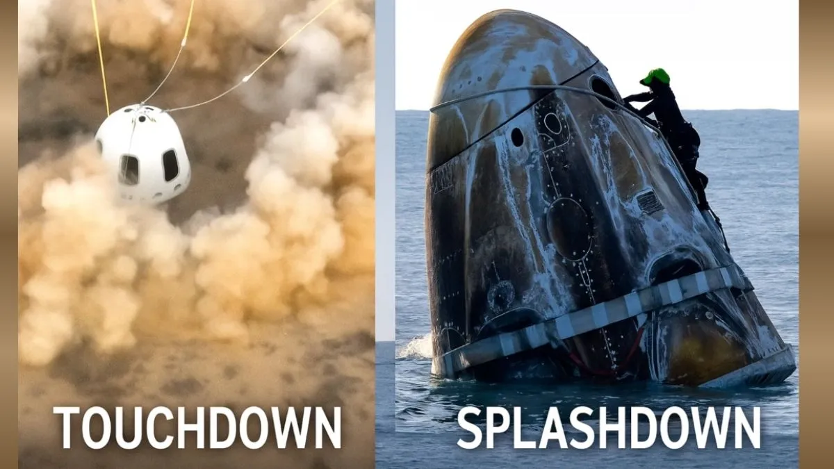 Touchdown vs Splashdown: Why Shubhanshu Shukla's Dragon capsule landed ...