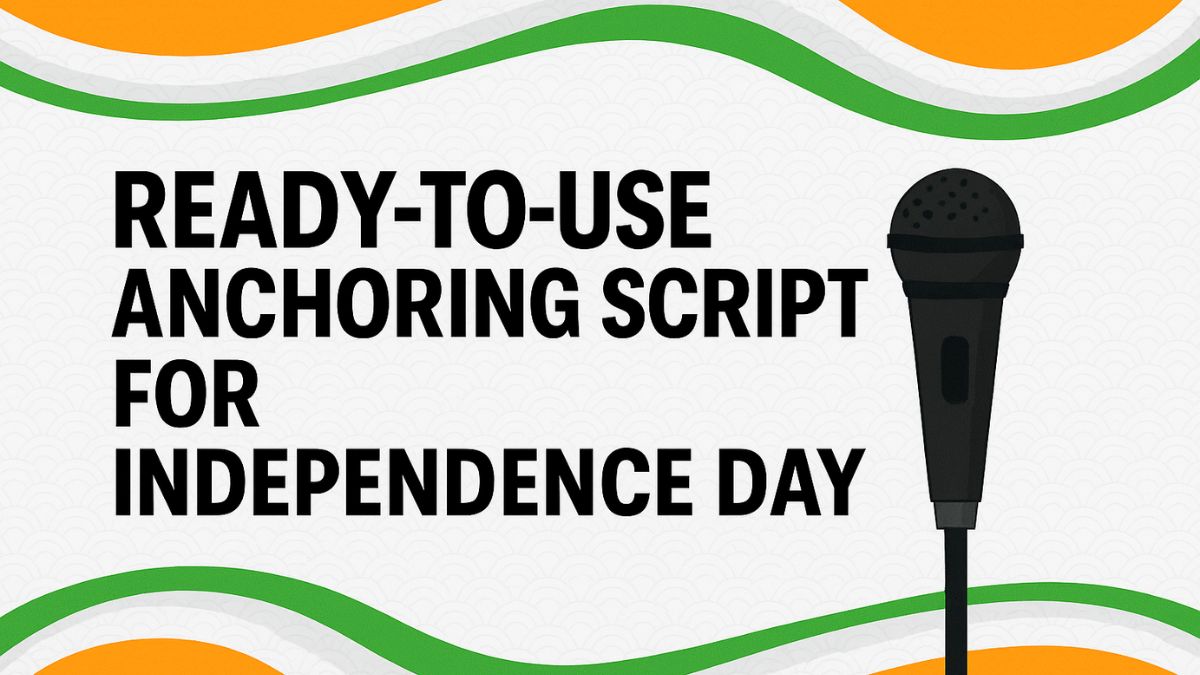 Independence Day anchoring script in English and Hindi [15 August 2025] | Events News – India TV