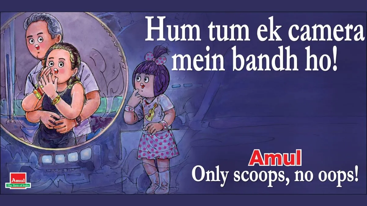 Amul's new topical takes a dig at Coldplay kiss cam scandal with 'hum tum ek camera...' pun ...