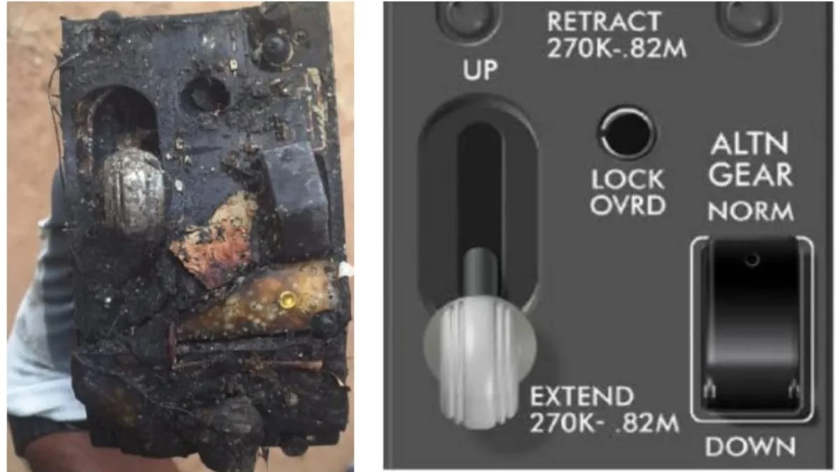 Air India plane crash: Landing gear lever was in down position What ...