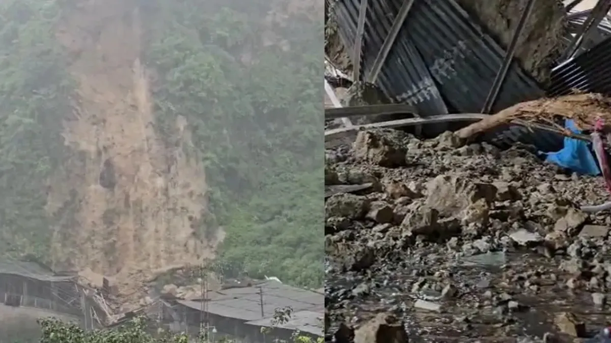 Landslide hits Mata Vaishno Devi Yatra route in J-K's Katra: One dead, nine injured | Video ...