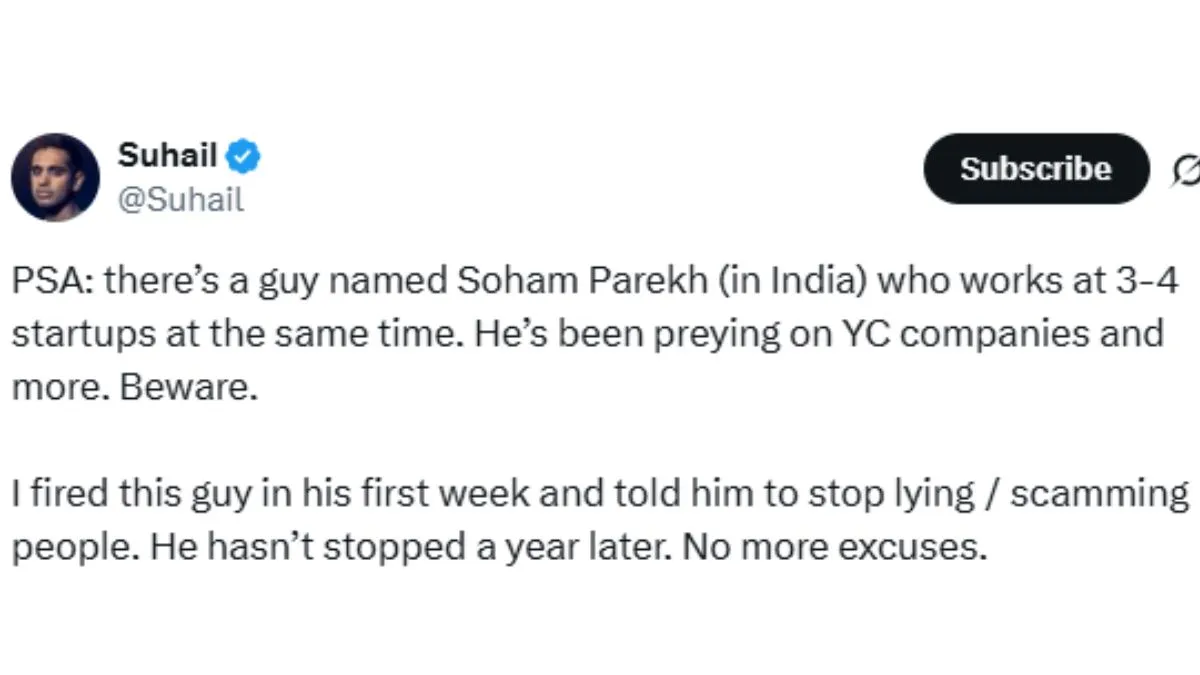 Indian techie Soham Parekh accused of moonlighting by multiple US CEOs, check viral post here ...