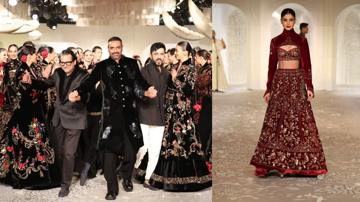 Rohit Bal's legacy shines through the "Kash-Gul" collection showcased ...