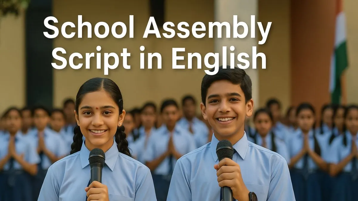 Anchoring scripts for school morning assembly in English | Events News ...