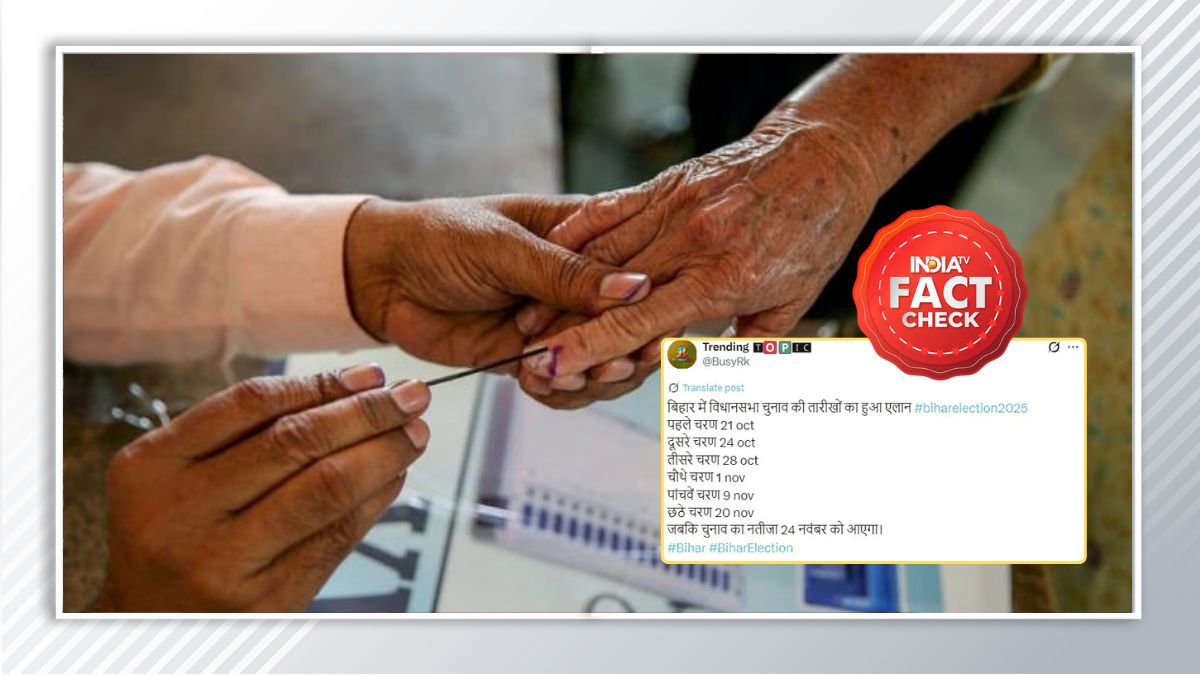 Fact Check: 2025 Bihar elections from October 21? Know truth behind viral claim | Fact-check ...