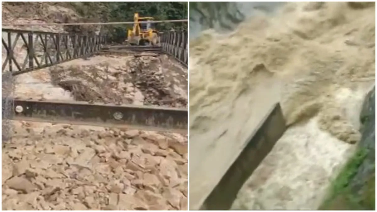 Bridge washed away, Yamunotri route disrupted in Uttarkashi as ...