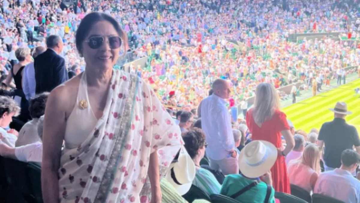 Neena Gupta's Wimbledon saree: A 'killer' mix that won hearts | See ...