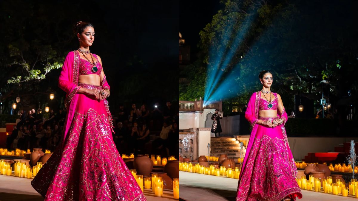 Ananya Pandey turns showstopper in hot pink lehenga for Punit Balana's ...