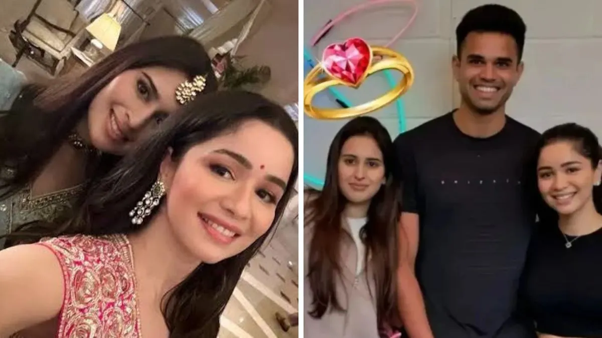 Arjun Tendulkar's fiancée Saaniya Chandok's pastel blue saree is the ...