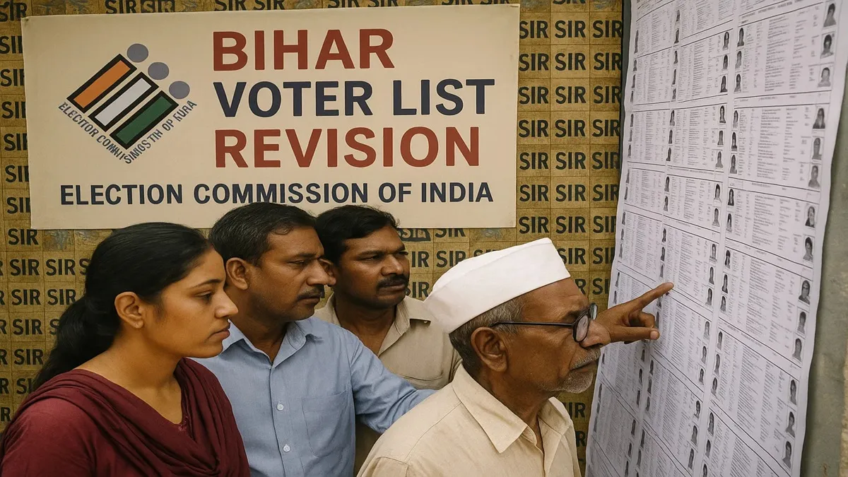 Bihar voter list EC published draft electoral rolls public access online SIR row Special ...