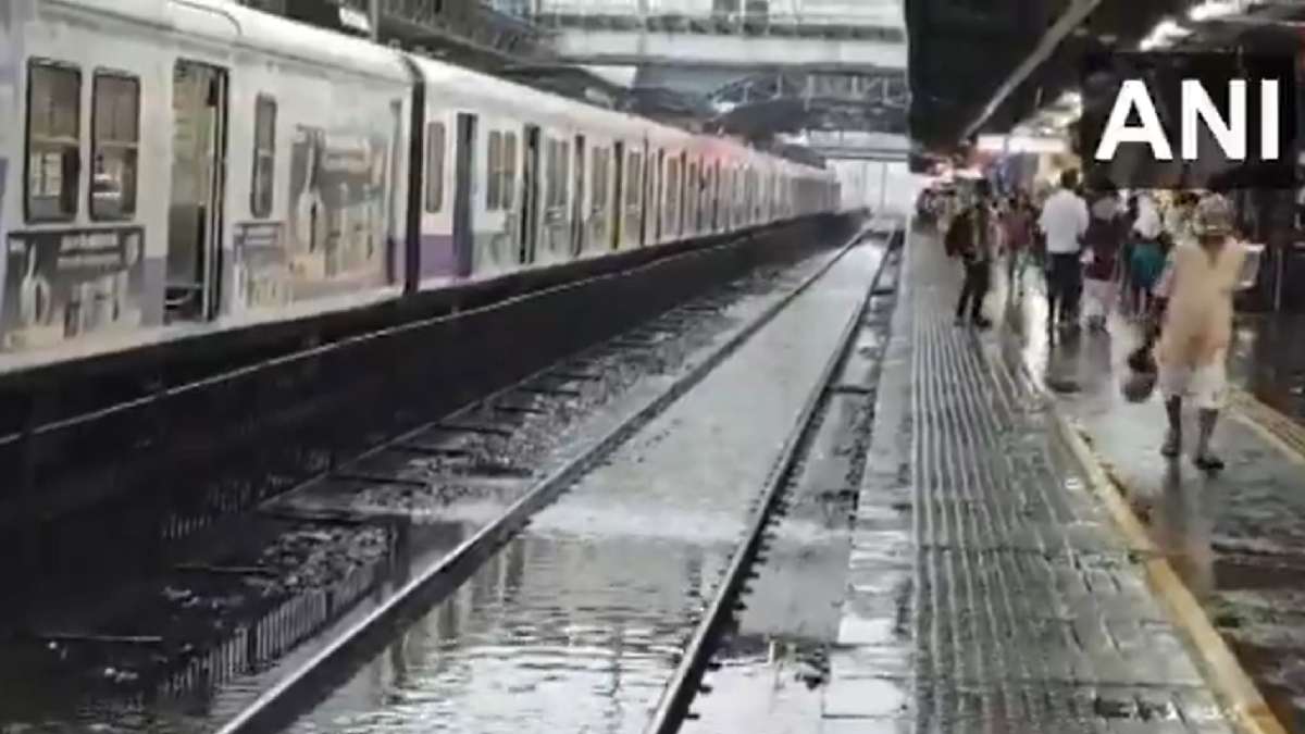 Mumbai local train services on Harbour, Central lines hit as rains leave tracks submerged ...