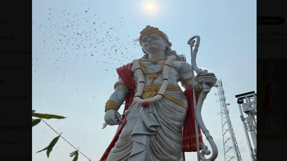 North America's tallest Lord Ram statue unveiled in Canada | India News ...