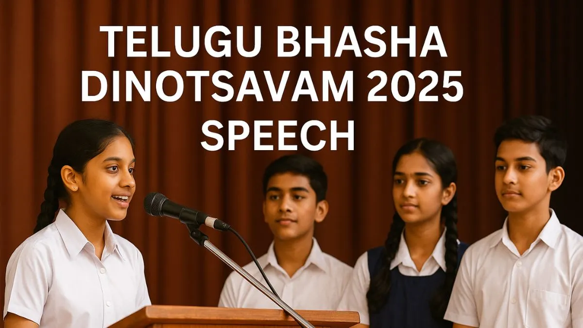 Telugu Bhasha Dinotsavam 2025: Best speech and essay ideas to inspire students | Events News ...
