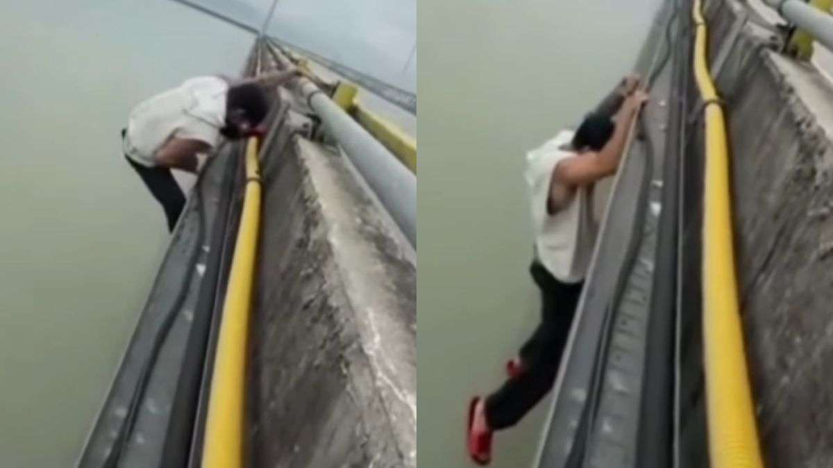 Reckless pull-ups on India's longest bridge take social media by storm ...