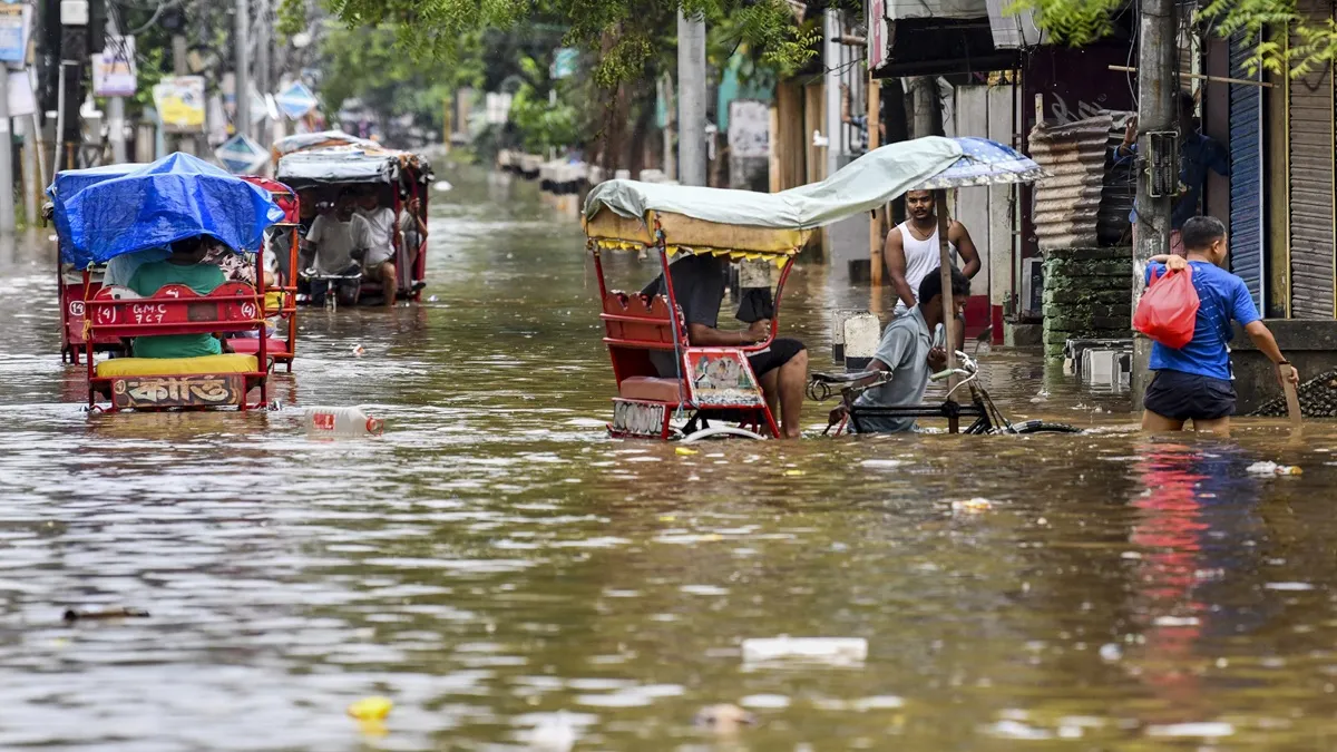 Assam on alert: IMD warns of very heavy rain, several regions faces waterlogging and landslide ...