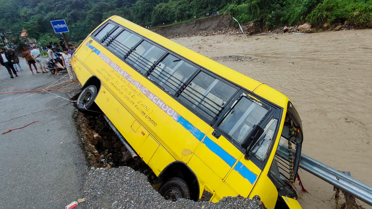Dehradun cloudburst: Heavy rains damage roads, home & shops; floods swept away buses in Himachal ...