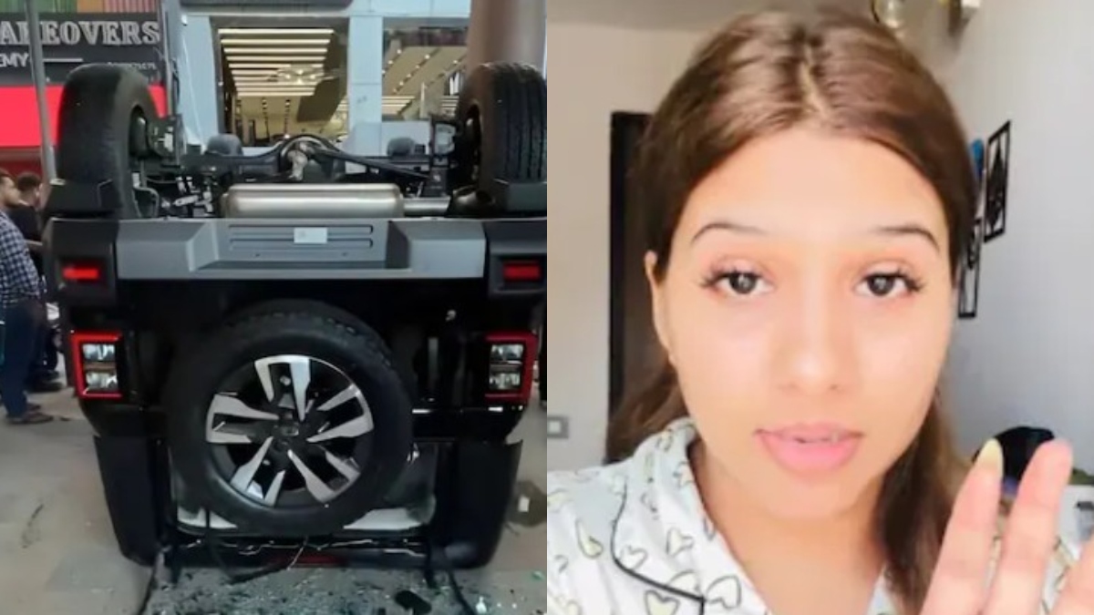 Woman who crashed brand new Thar at Delhi showroom explains what ...