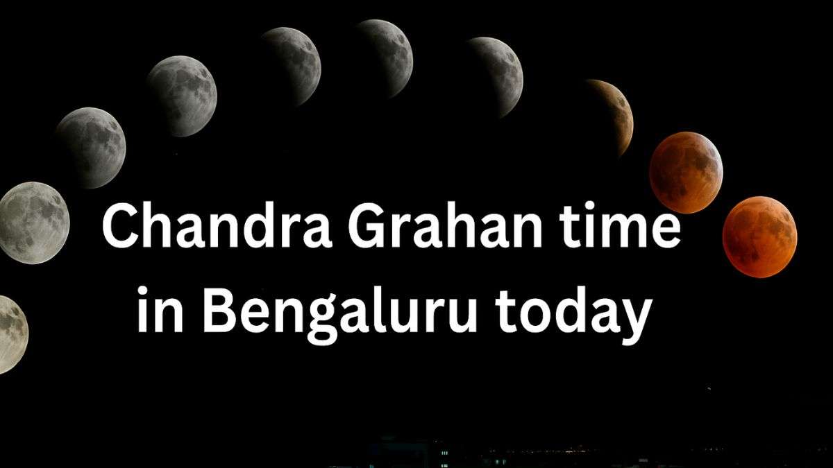 Today Chandra Grahan time in Bangalore | 7 September 2025 lunar eclipse timings and Sutak ...