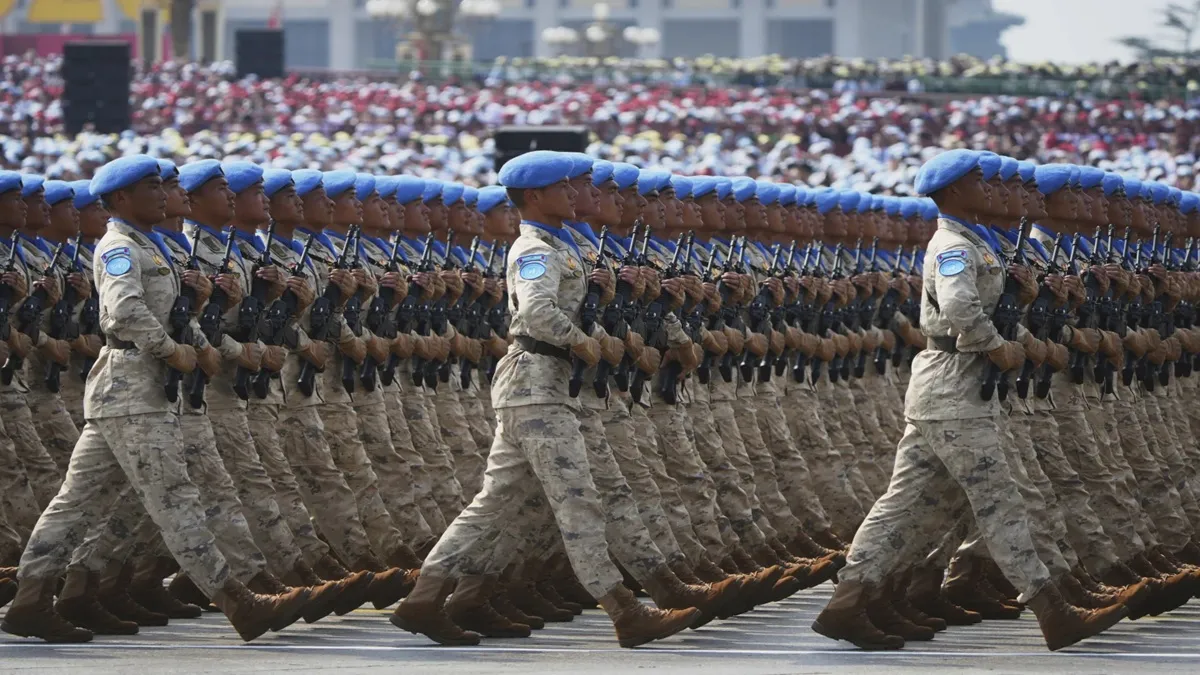 China massive military parade with Xi Jinping vladimir Putin Kim Jong ...