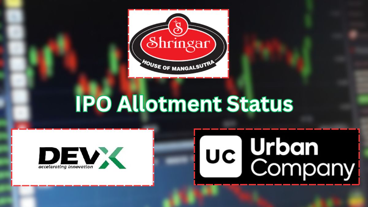 IPO Allotment Status Today: Steps to check status of Urban Company, Dev Accelerator, Shringar ...