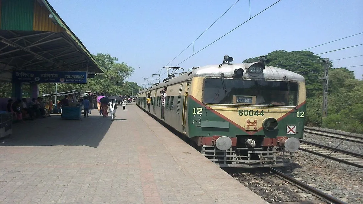 Train services affected on Sealdah-Budge Budge line after fire at Santoshpur station in Kolkata ...