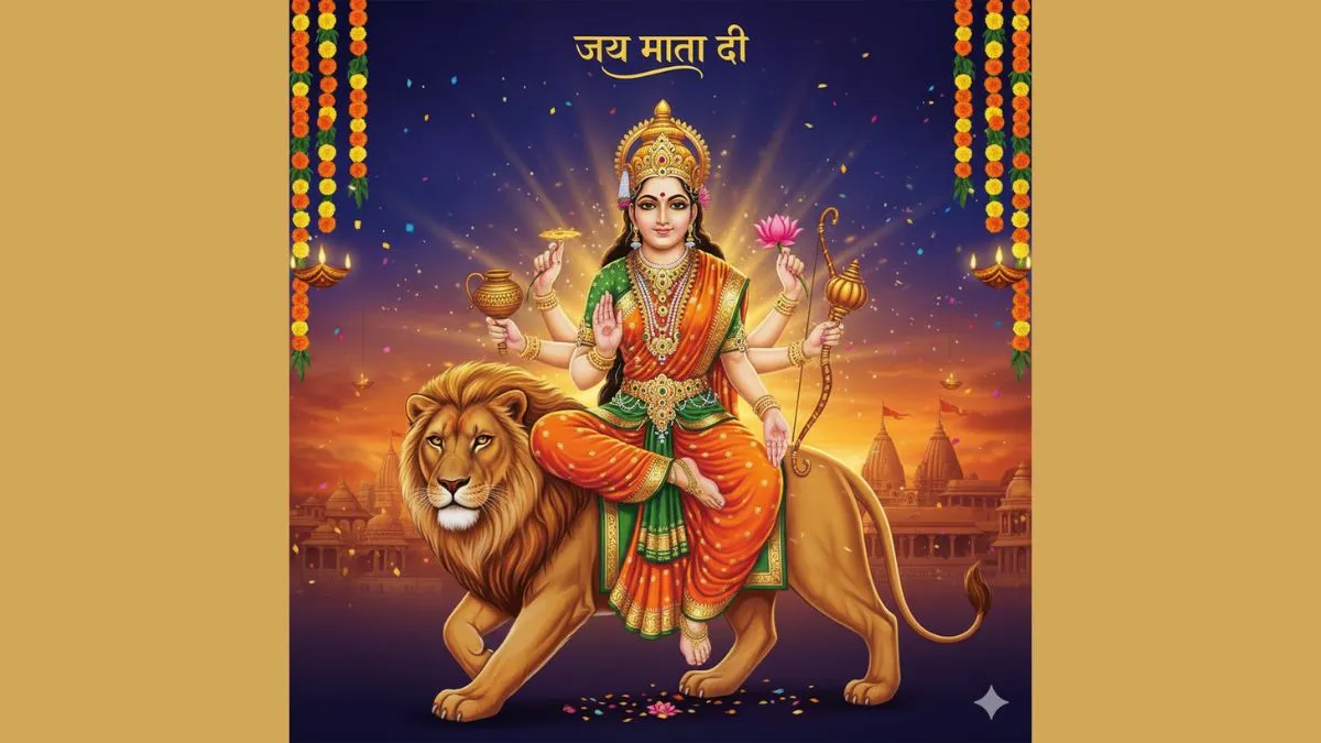 Navratri 2025 4th Day status video download, WhatsApp status & Kushmanda Devi status | Events ...