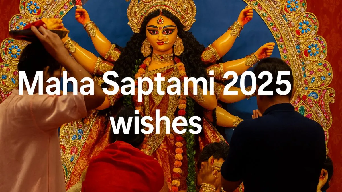 Maha Saptami 2025 wishes in Bengali, Hindi and English | Durga Puja ...