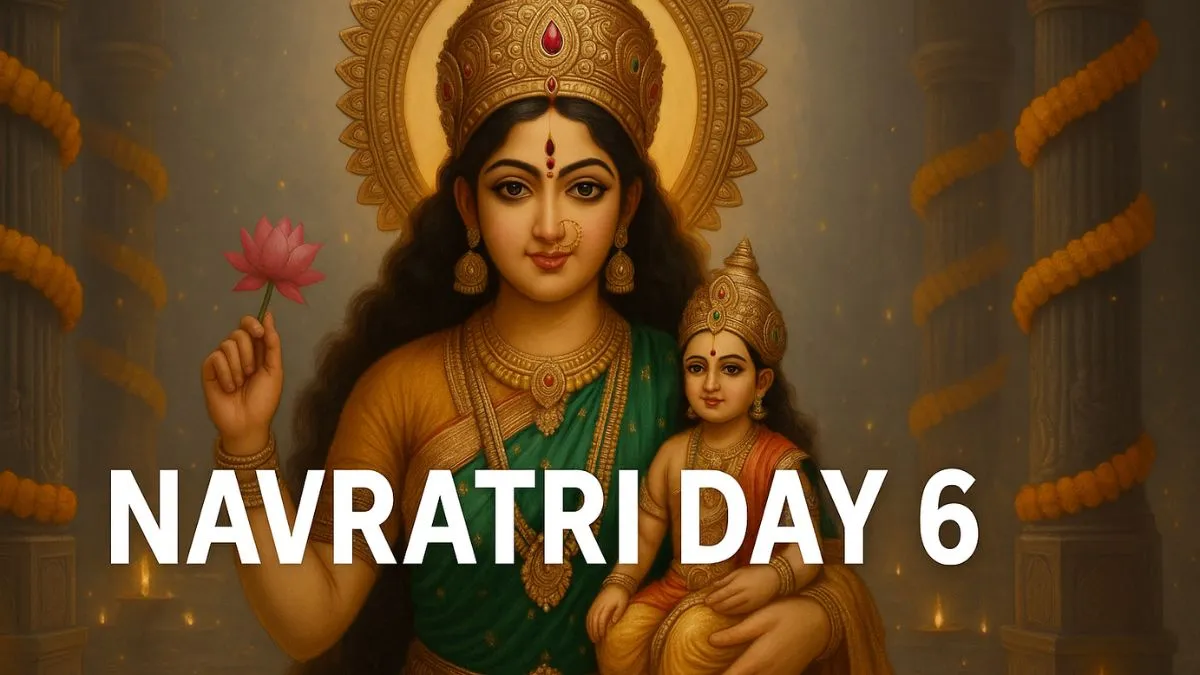 Navratri 2025 6th day today: Colour, goddess, bhog, flower, aarti and ...