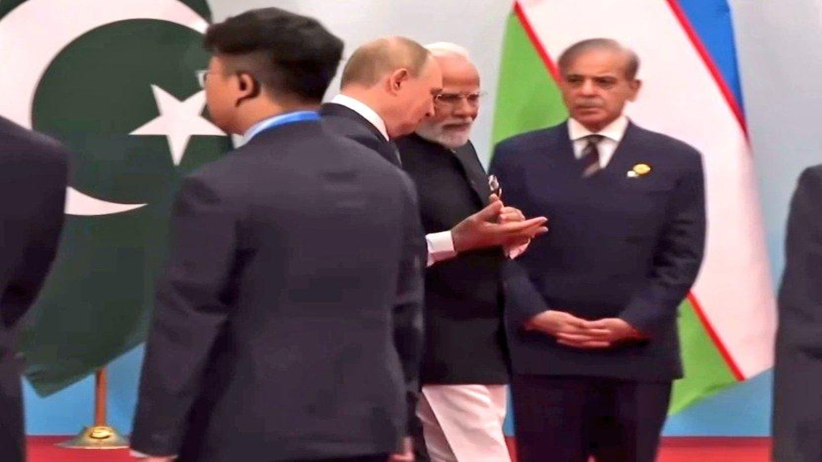 'Dejected' Sharif watches as PM Modi, Putin share cordial moments on sidelines of SCO summit ...