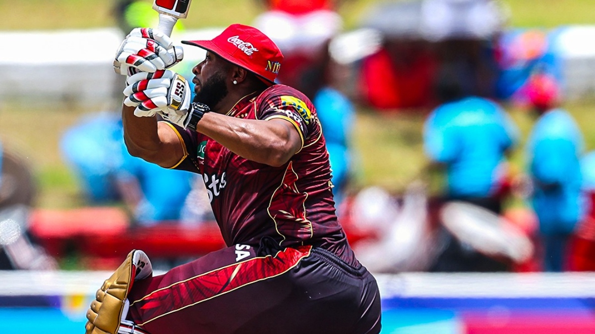 Kieron Pollard achieves huge CPL milestone during sixathon against SKNP, slams seven 6s in 8 ...