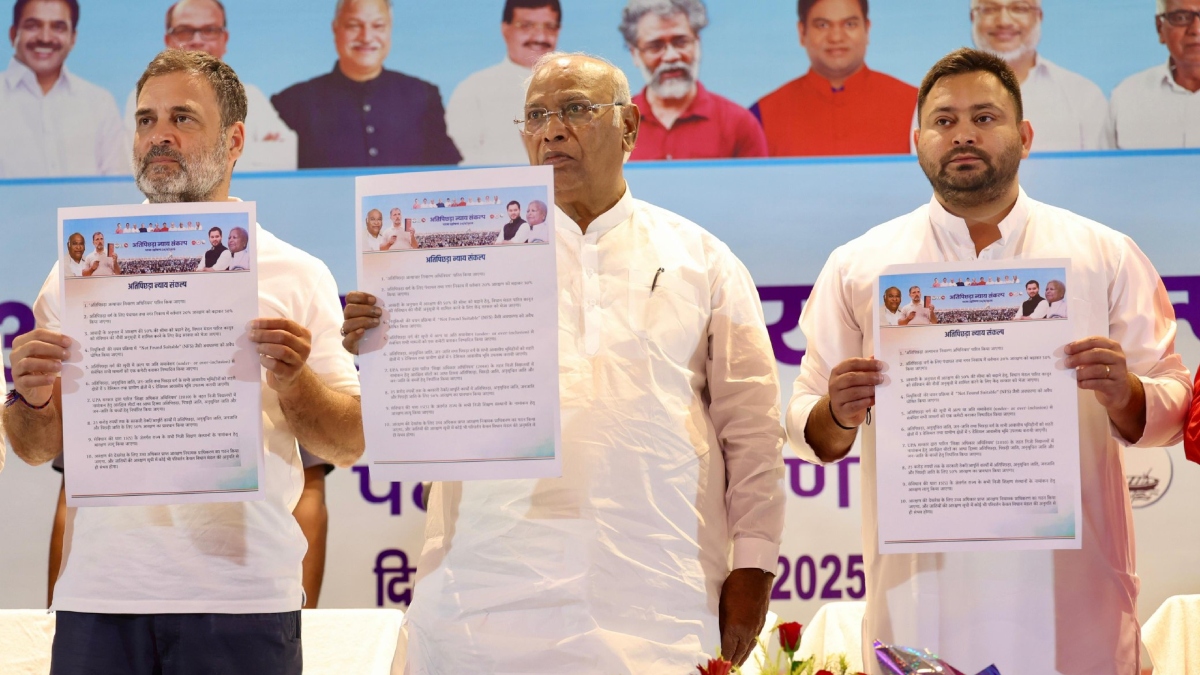 INDIA bloc's 'Most Backward Justice Manifesto': Key promises by Rahul Gandhi, Tejashwi Yadav for ...