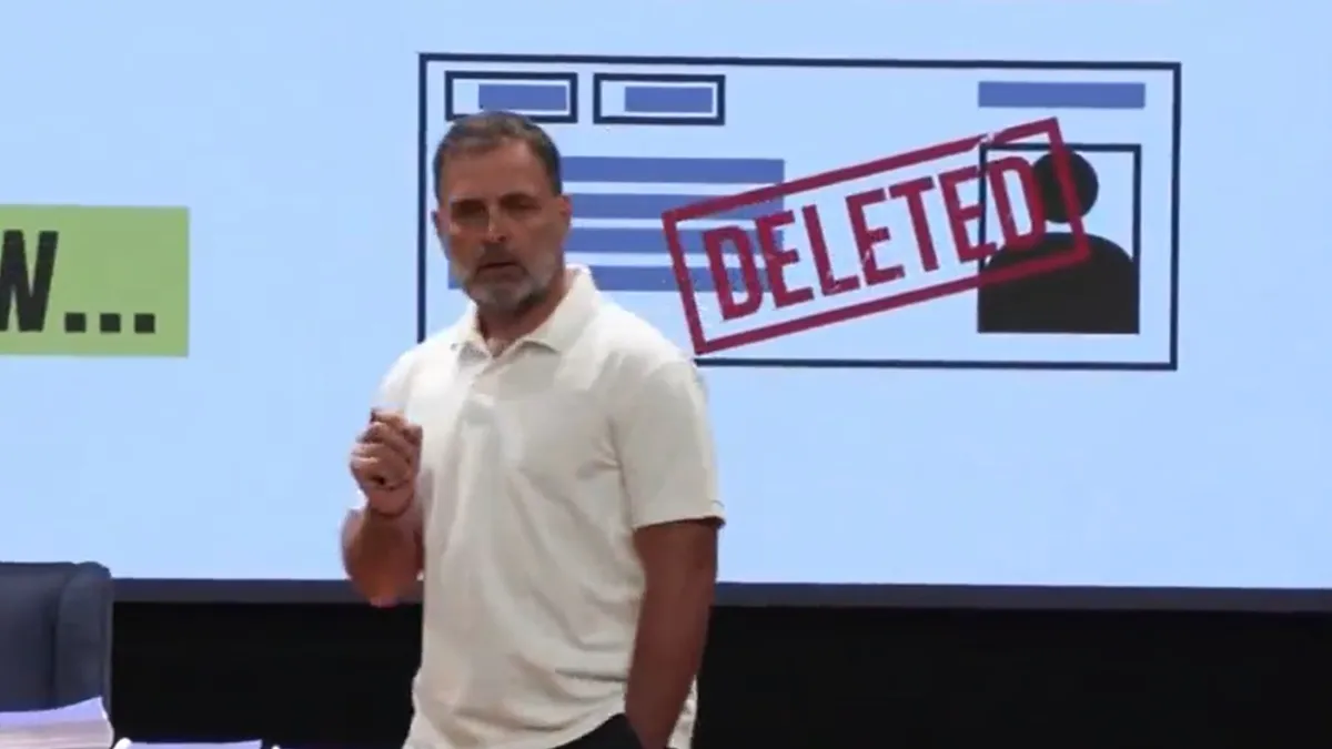 Rahul Gandhi alleges more than 6,000 voter names deleted in Karnataka's Aland | 10 points ...