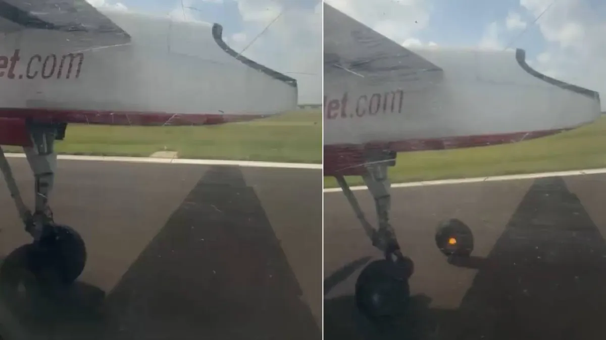 Watch: The moment when Mumbai-bound SpiceJet flight's wheel fell off ...