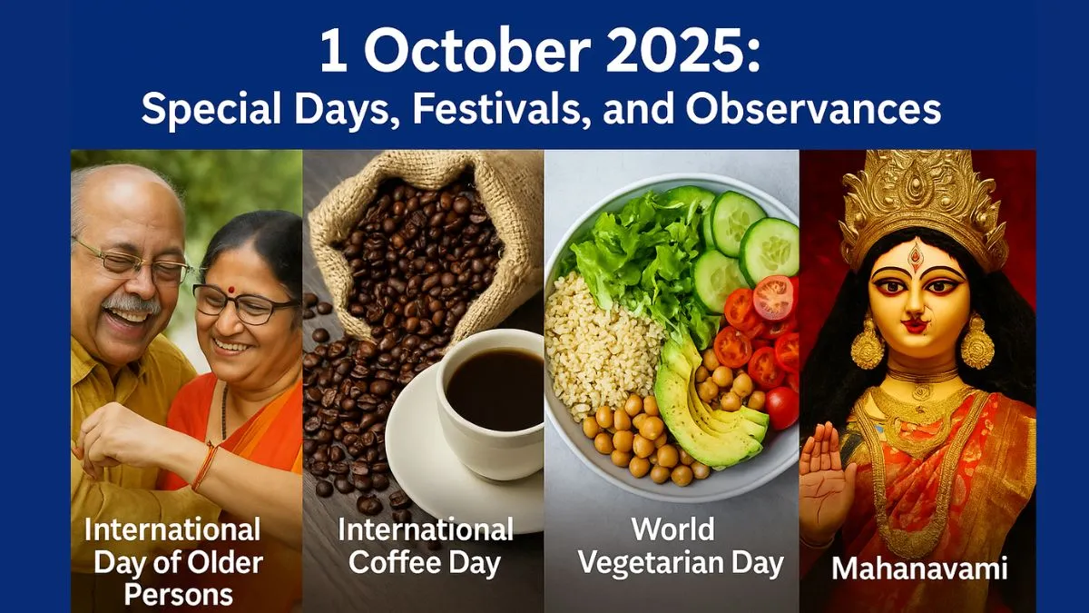 1 October 2025: Special days and events | What's on October 1 | Events ...