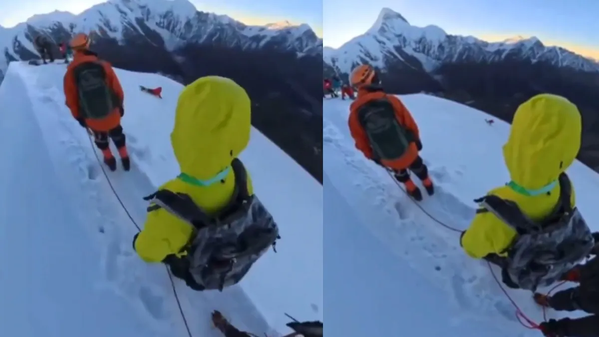Caught on camera: Hiker falls to death after untying safety rope for ...
