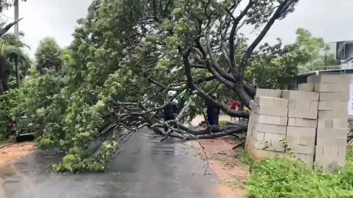 Cyclone Montha weakens into storm after hitting Andhra coast, to weaken ...