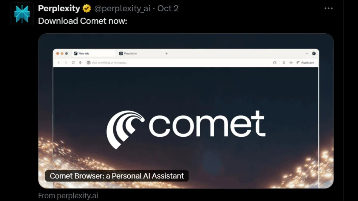Perplexity AI CEO teases Comet Browser launch for iOS, calls it ‘First Real Safari Rival ...