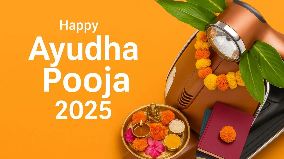 Ayudha Pooja 2025 wishes and images: Ayudha Puja wishes in English ...