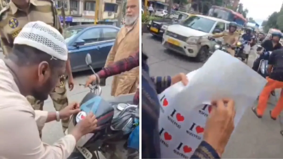 'I Love Muhammad' stickers forcefully pasted on vehicles in Mumbai ...