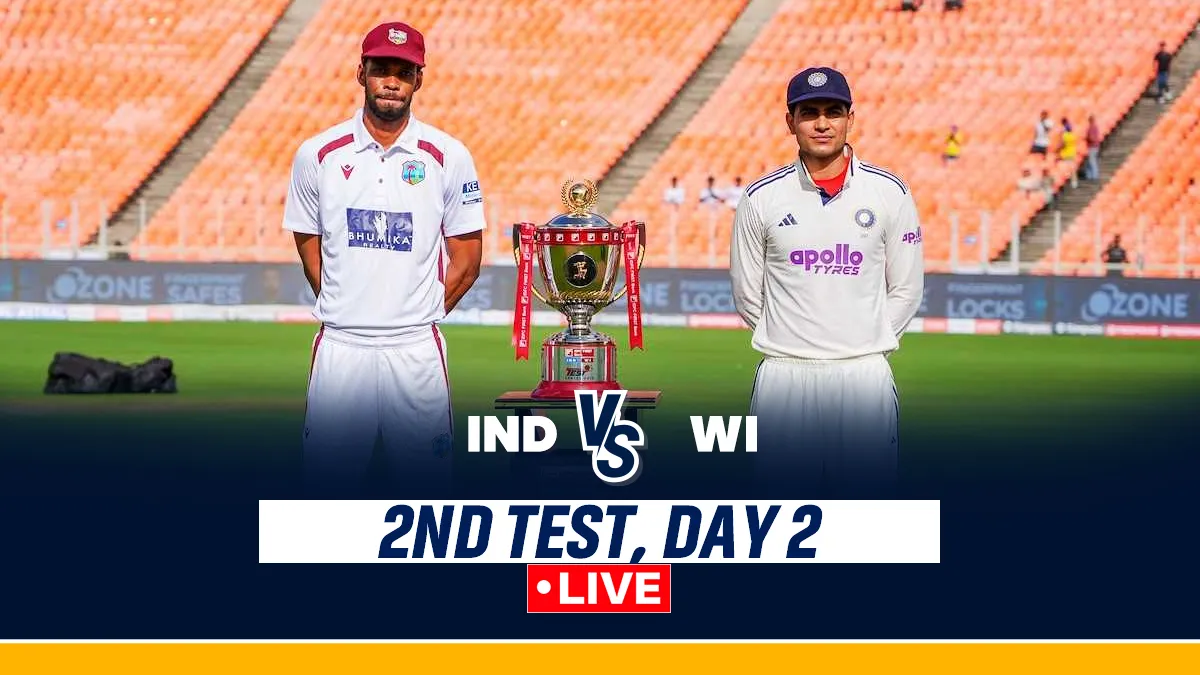 IND vs WI 2nd Test, Day 2 Live Cricket Score: India vs West Indies Live ...