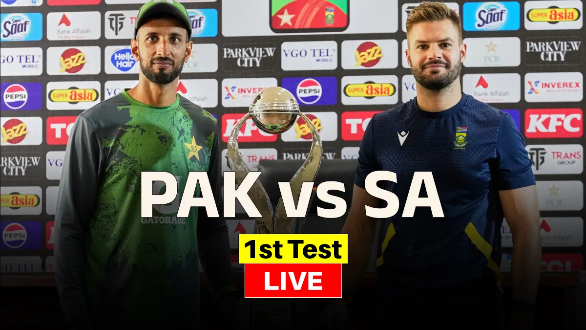 PAK vs SA 1st Test Live Cricket Score: Pakistan vs South Africa Live ...