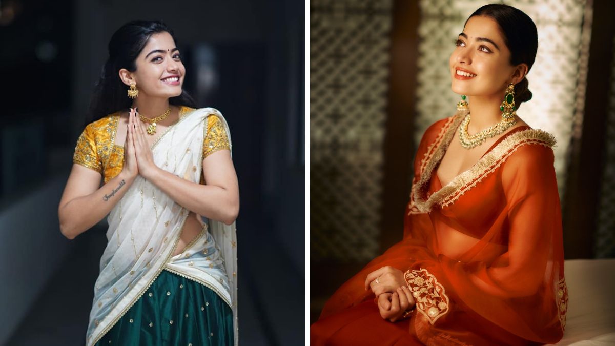 Rashmika Mandanna's bridal looks we think suit her best after engagement buzz with Vijay ...