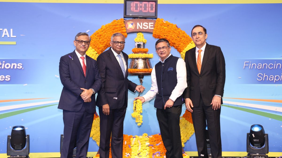 Tata Capital IPO Listing on NSE, BSE Highlights | Muted Debut: Stock lists at premium of 1.22% ...